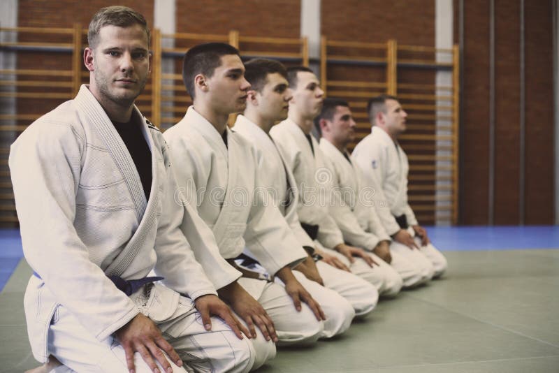 Time for judo class. stock image. Image of caucasian - 120375713