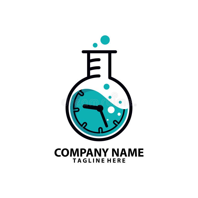 Time Lab Logo Design Vector Template Stock Illustration - Illustration ...