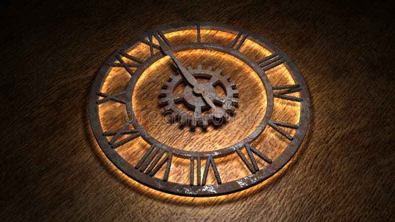 Time Laps of an Old Watch. the Hands of the Clock Spin Quickly ...