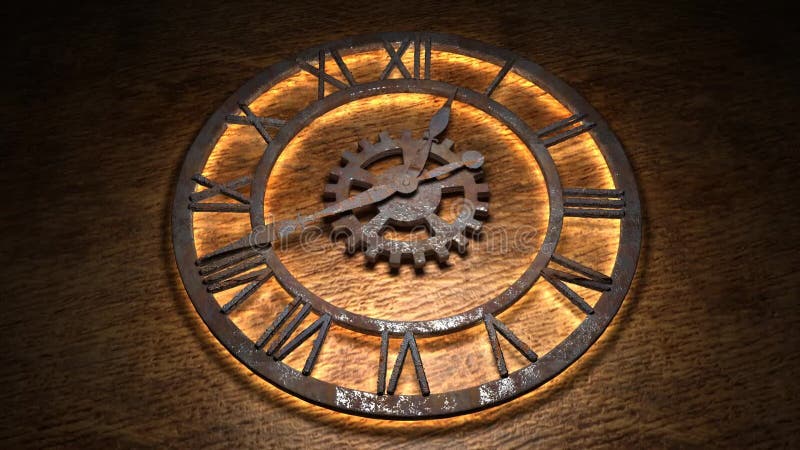 Time Laps of an Old Watch. the Hands of the Clock Spin Quickly ...