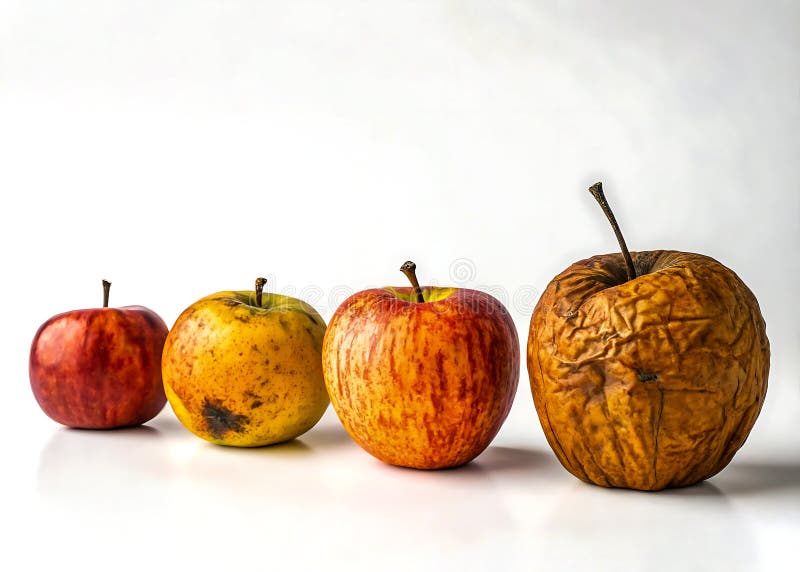 A Time-lapse of an Apple Decaying Over Time, Showing the Passage of ...