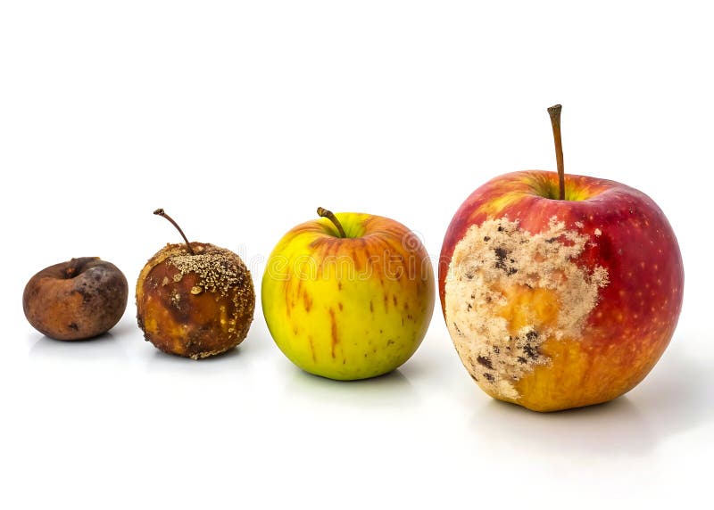 A Time-lapse of an Apple Decaying Over Time, Showing the Passage of ...