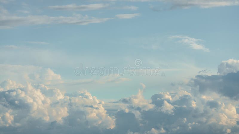 Time Lapse Beautiful Movement of Clouds in the Sky Stock Footage ...