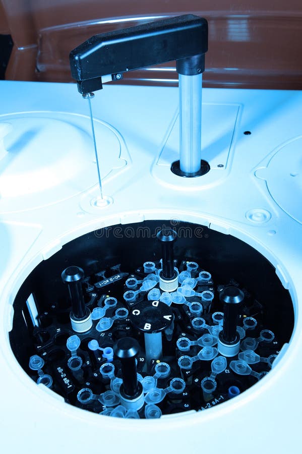 Time Lapse of Blood Test Machine in Laboratory Stock Image - Image of ...