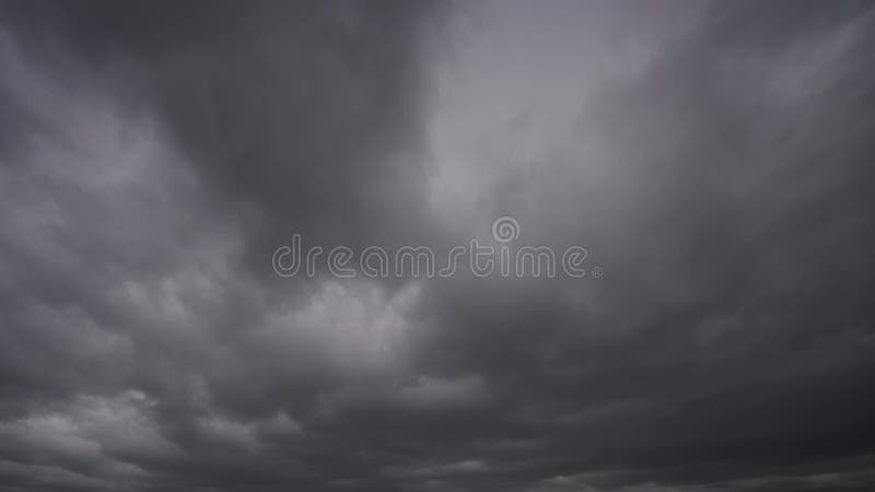 Time-lapse Capturing the Dramatic Movement of Stormy Dark Clouds at ...