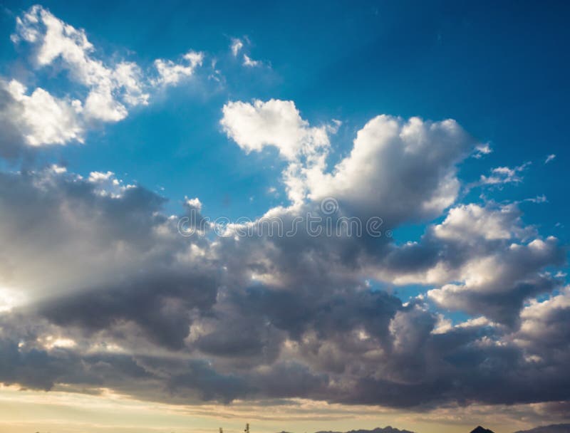 White Fluffy Clouds Moving on Deep Blue Sky Background Texture Stock ...