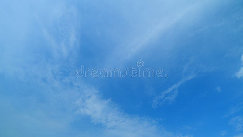 Clouds Move Lower and Faster in the Wind. Beautiful Colourful Fluffy ...