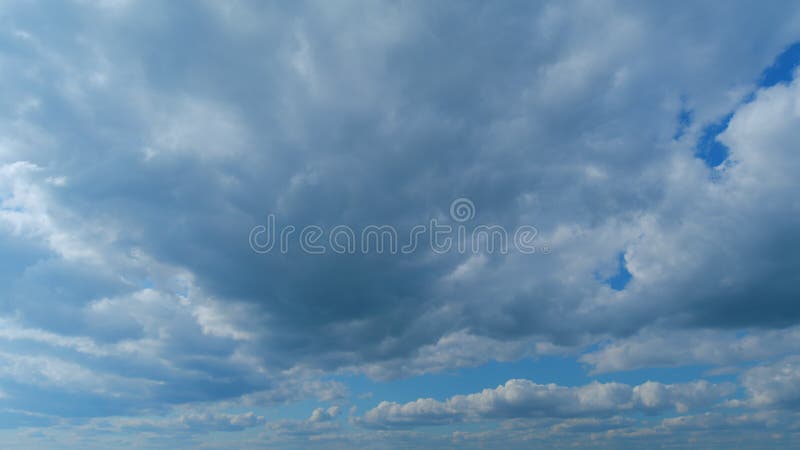 Clouds Moving in Sky. Dark Ominous Grey Storm Clouds. Time Lapse. Stock ...