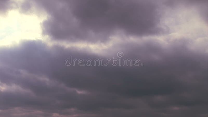 Dark Sky Foreboding Feeling with Blue Shining through Stock Video ...