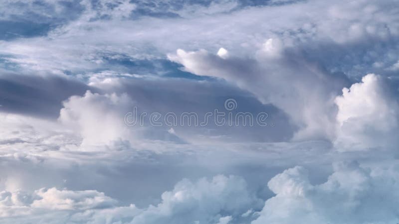 Time Lapse of Cloudy Sky. Different Kinds of Multiple Layer Clouds ...