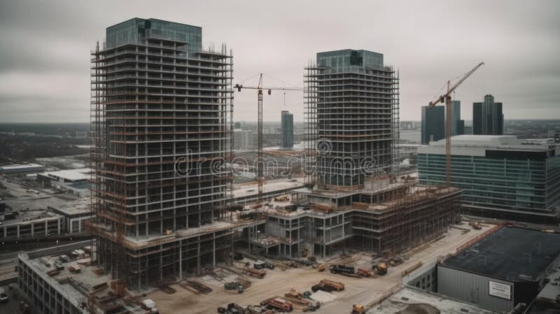 A Time-lapse of a Construction Site Building Rising Up Created with ...