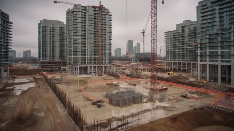 A Time-lapse of a Construction Site Building Rising Up Created with ...