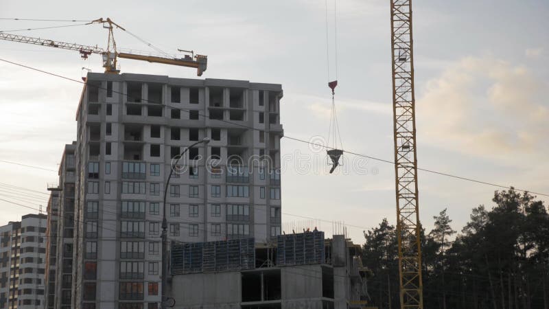 Time Lapse of Construction Site. Industrial Business or Civil ...