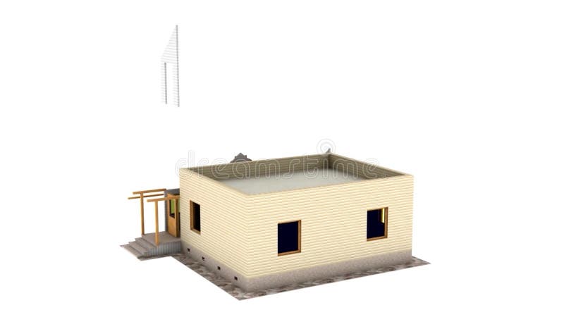 Time Lapse Animation of a Building House Stock Video - Video of ...