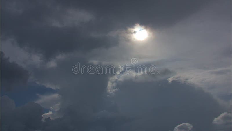 Time-Lapse of Dark Storm Clouds Blocking the Sun Stock Footage - Video of cinematic, formation ...