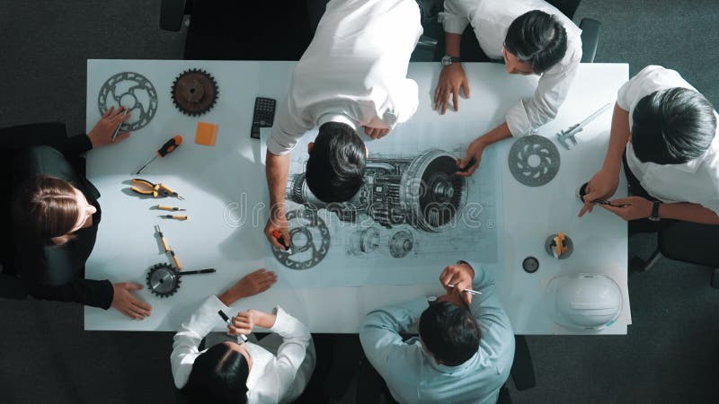 Time Lapse of Engineer Writing Idea on Sticky Notes at Meeting ...