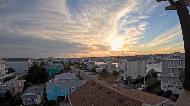 Time Lapse Footage of Powerful Clouds Moving through the Sky at Sunset ...