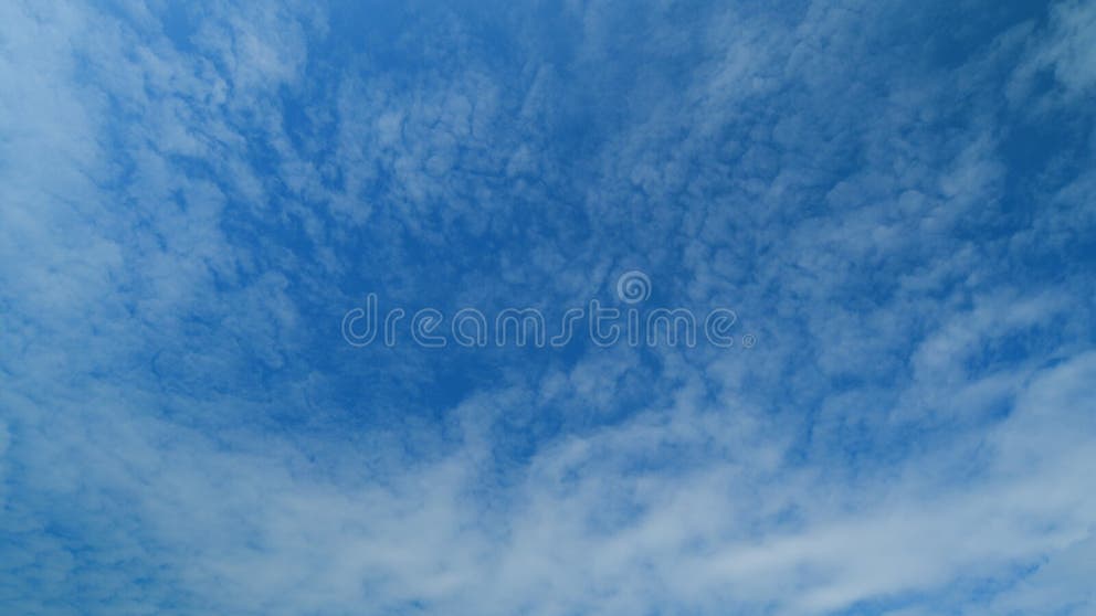 Formation Cloud Sky Scape. Various Layers of Clouds Move in Different ...
