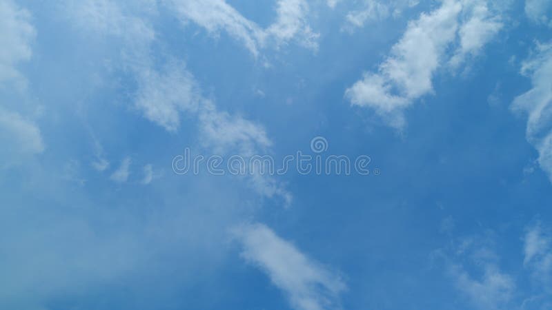 Formation Cloud Sky Scape. Various Layers of Clouds Move in Different ...