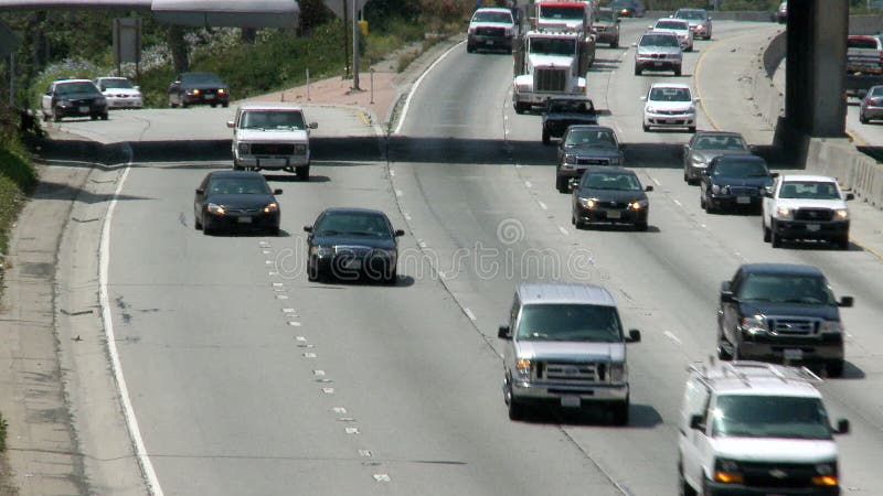 Time Lapse of Freeway Traffic in Downtown Los Angeles. Stock Footage ...