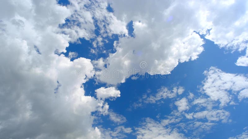 Time Lapse 4k Video Clouds, Fast Moving Clouds in Blue Sky Stock ...