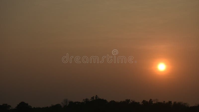 Time Lapse Landscape of Sun Falling in Sunset on Mountain at Thailand ...