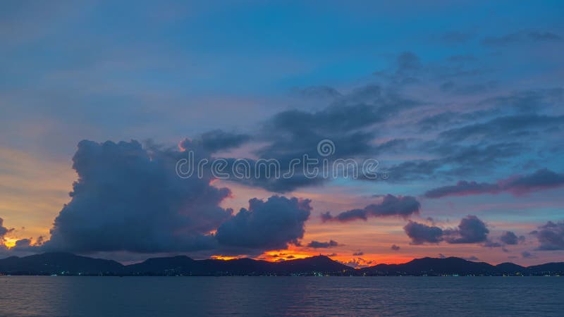 Time Lapse it is a Magical Scene As the Sky Transforms into Magical ...
