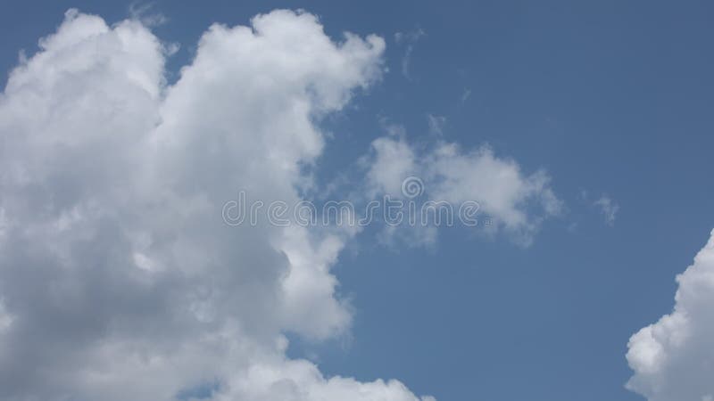 Time Lapse of the Movement of Clouds in the Blue Sky of Oklahoma Stock ...