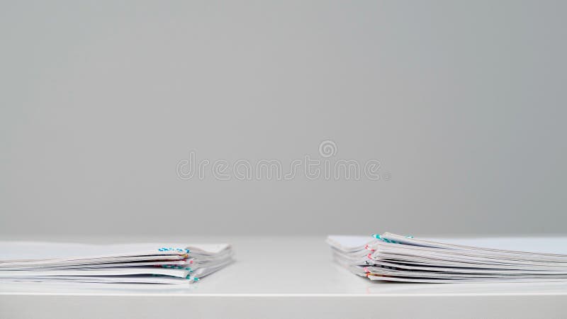 Time Lapse of Paper Sheets on White Background. Stop Motion Animation ...