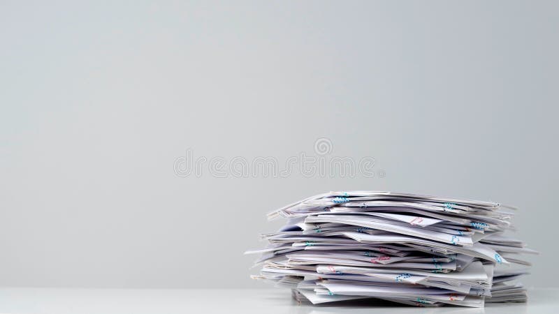 Time Lapse of Paper Sheets on White Background. Stop Motion Animation ...