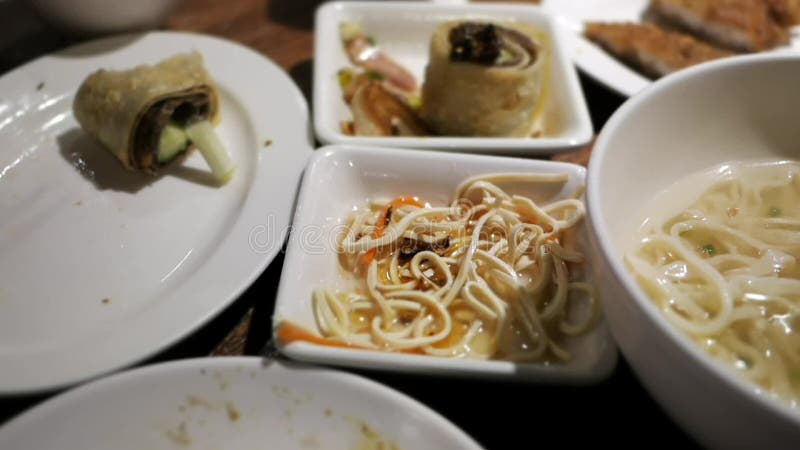 Time Lapse of People Eating Food on Table Stock Video - Video of ...