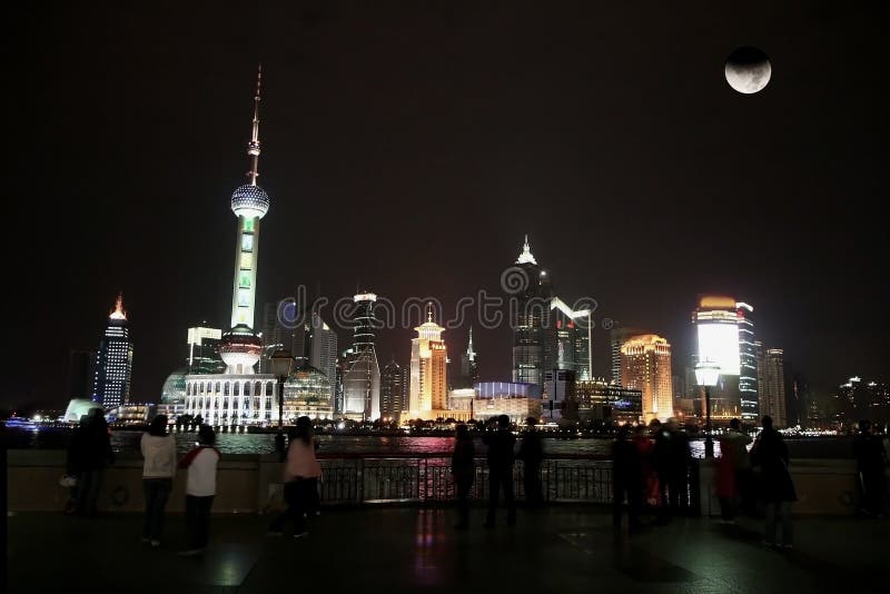 Time Lapse Photo of Shanghai Stock Photo - Image of lamp, reflect: 3580332