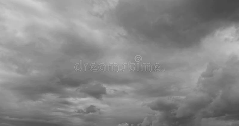 Fast Fly through Dark Grey Clouds with Lightnings. Evil Background ...