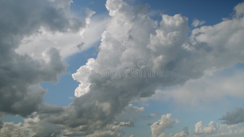 Time Lapse of a Beautiful Sunny Blue Sky with Cumulus Clouds Stock Video - Video of heaven ...