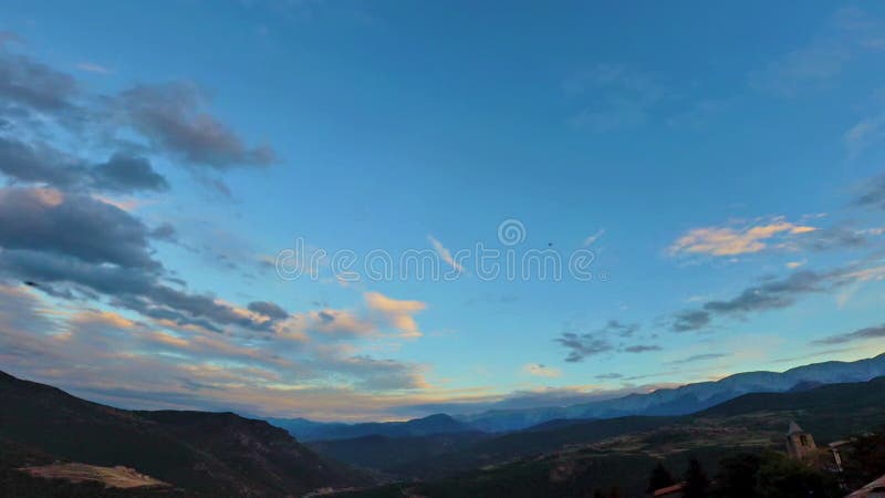 Time Lapse of Sunset, Concept of the Rapid Passage of Time. Stock ...