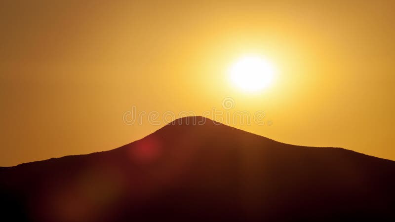 Time Lapse Sunset or Sunrise Over the Mountain Stock Video - Video of ...