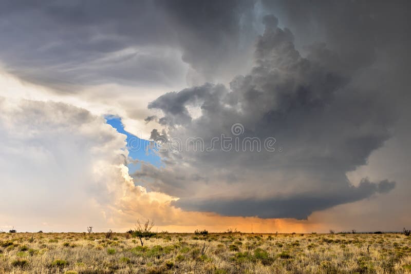 Tornado sunset stock image. Image of nature, chasing - 48870569