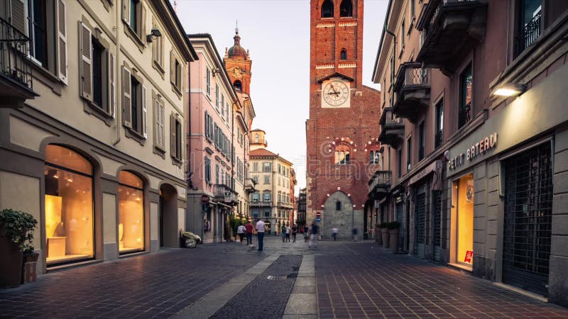 Time Lapse in the Town Centre of Monza Stock Footage - Video of event ...