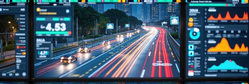 Time-lapse Traffic on Urban Highway with Data Analytics Overlay in ...