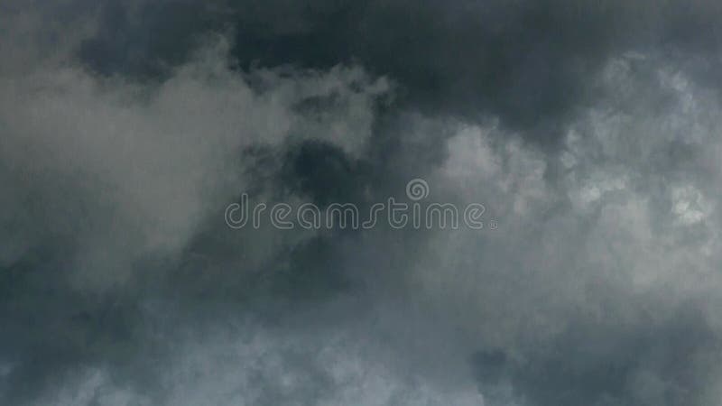 Time Lapse Video 4K, Beautiful Moving Dark Dramatic Clouds on Sky Stock ...