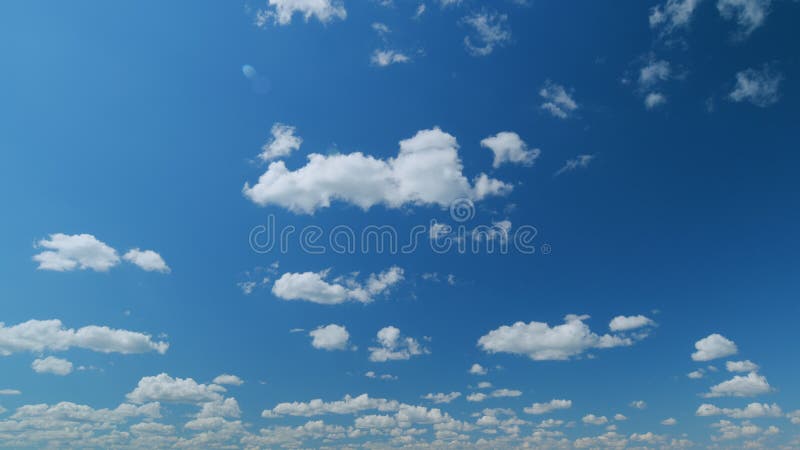 White Clouds Background. Blue Sky with Copyspace Background. Time Lapse ...