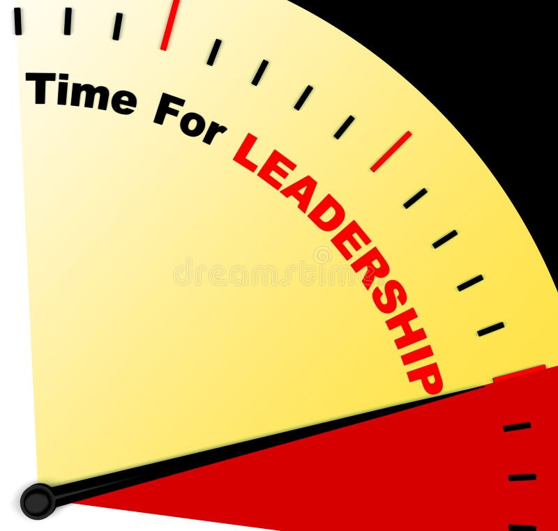Time for Leadership - Clock Stock Illustration - Illustration of ...