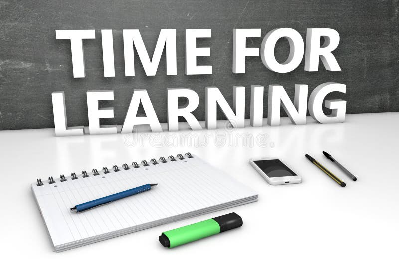 Time for Learning stock illustration. Illustration of learning - 190332194