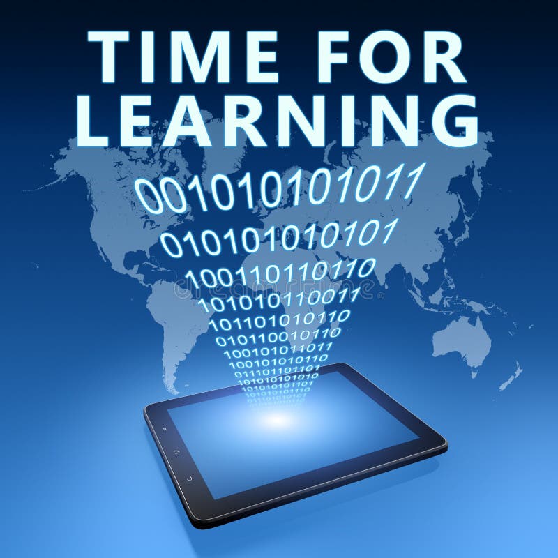 Time for learning stock illustration. Illustration of concept - 153930508