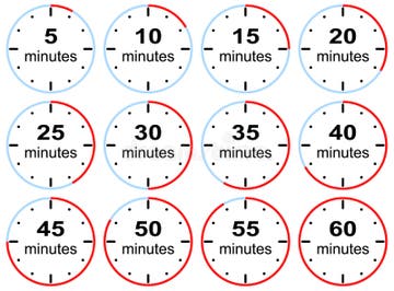 Simple Clocks with Presets Time Limits Stock Illustration ...