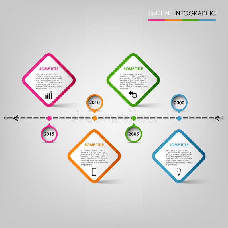 Colored Pointers Design Element Template Stock Vector - Illustration of ...