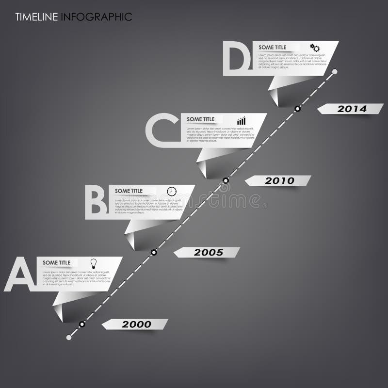 Modern Time Line Design Template Stock Vector - Illustration of month ...