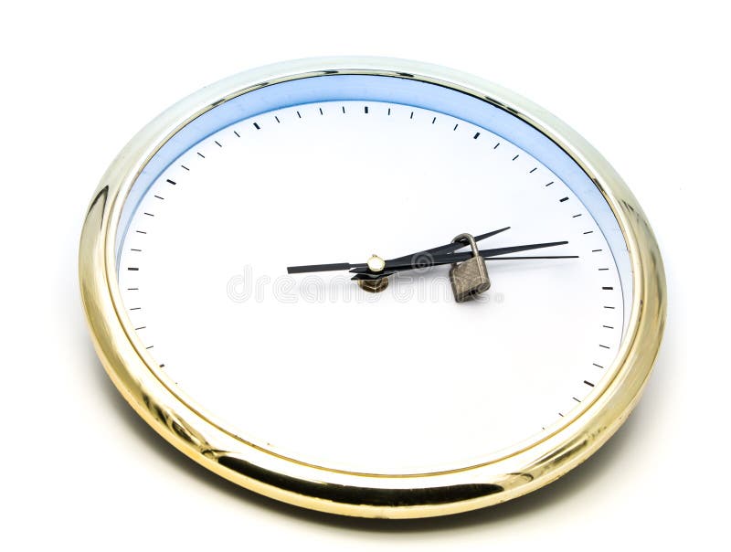 Time is locked stock image. Image of stop, number, lock - 71756931