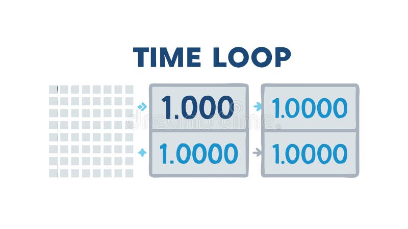 Time Loop Data Display, Iteration Monitoring, Vector Design Generative ...