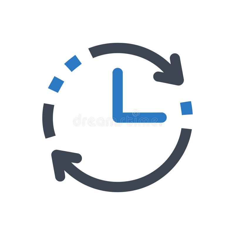 Time Loop Icon stock vector. Illustration of cycle, recycle - 361702545
